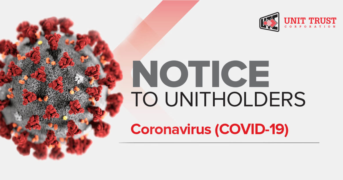 Covid-19 Notice to Visitors - Unit Trust Corporation